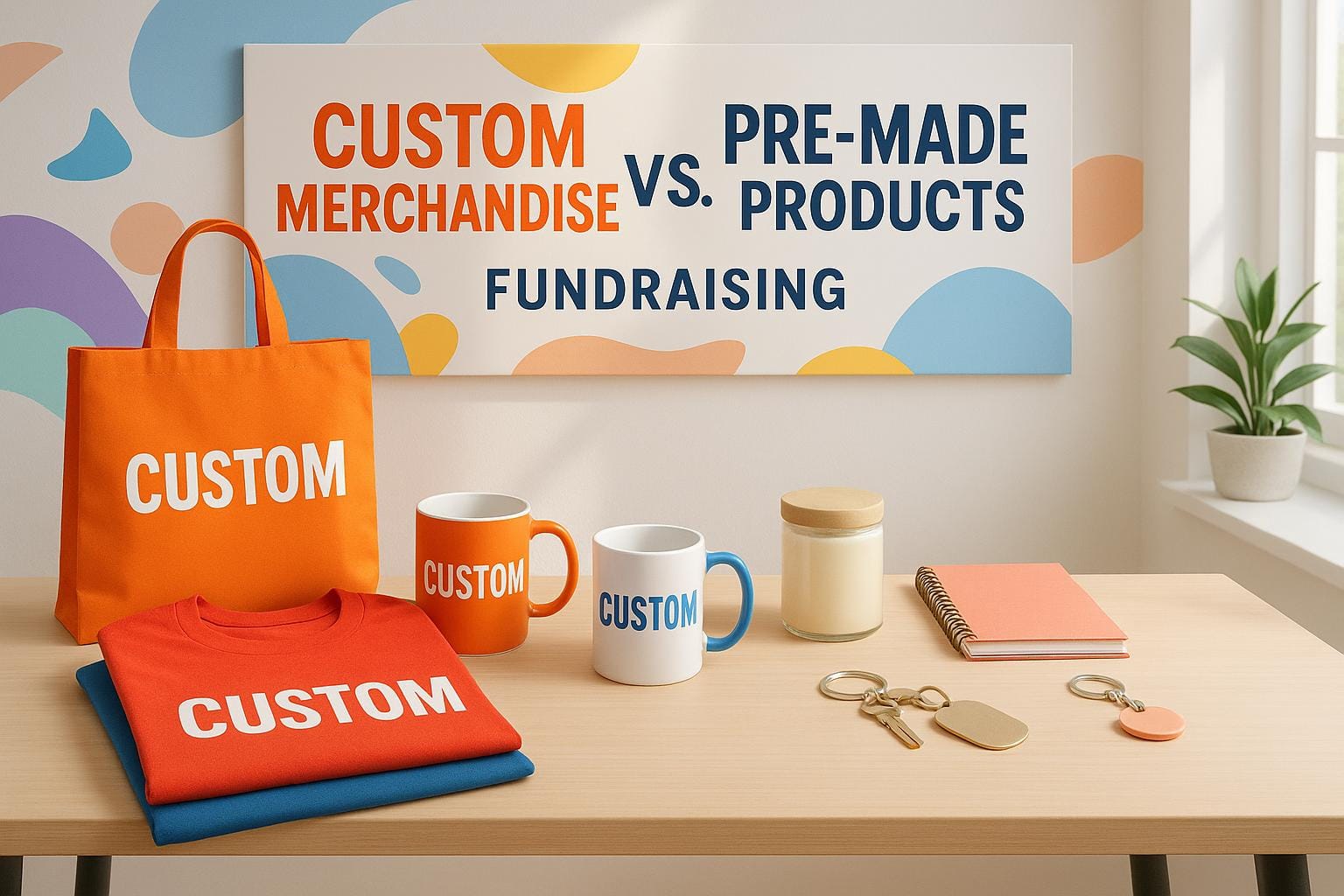 Custom Merchandise vs. Pre-Made Products for Fundraising